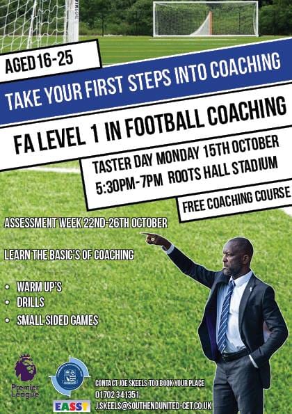 Take your first steps into coaching with our FREE FA level 1 ...